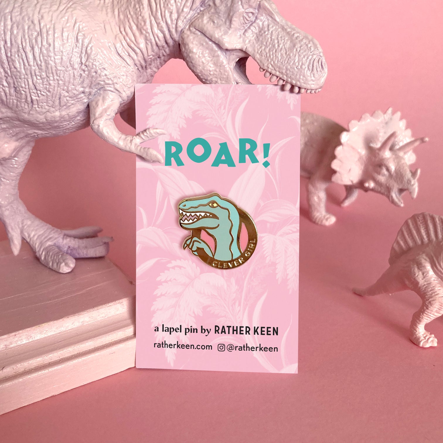 Clever Girl Velociraptor lapel pin – Rather Keen