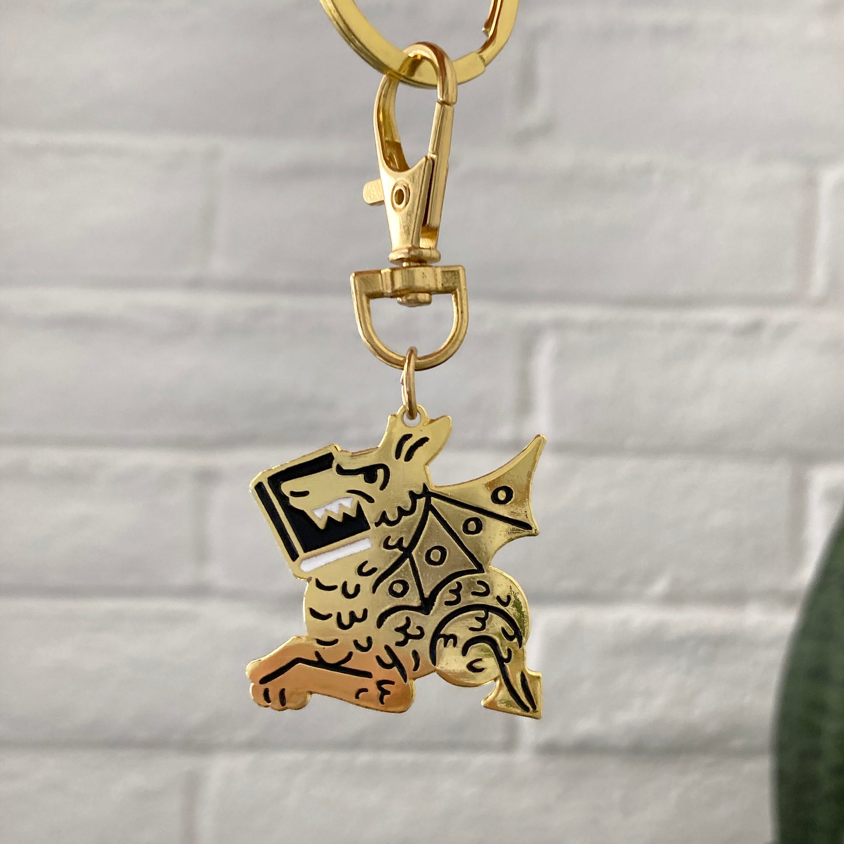 Book Dragon keychain + bag charm – Rather Keen