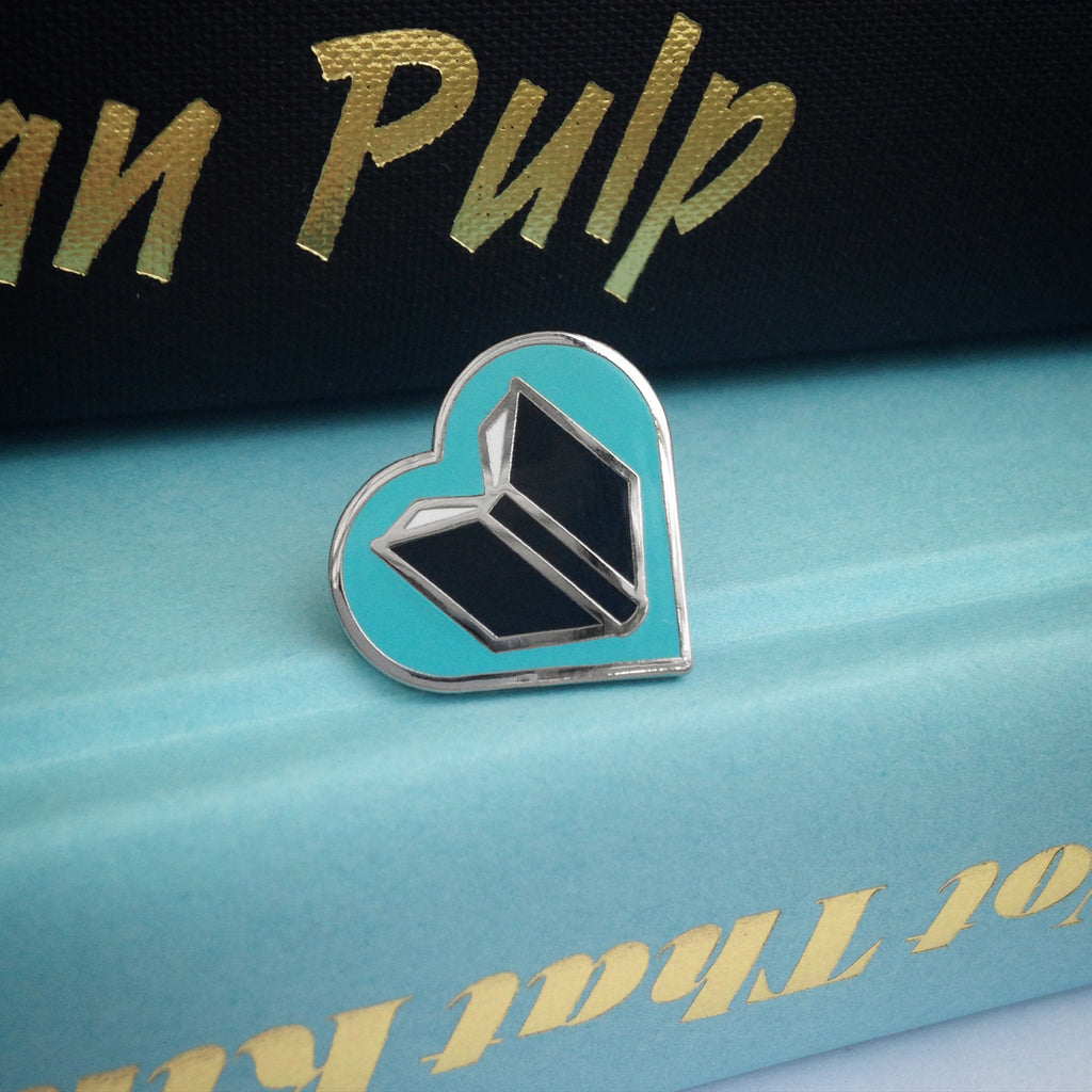 Book Lover enamel pin – Rather Keen